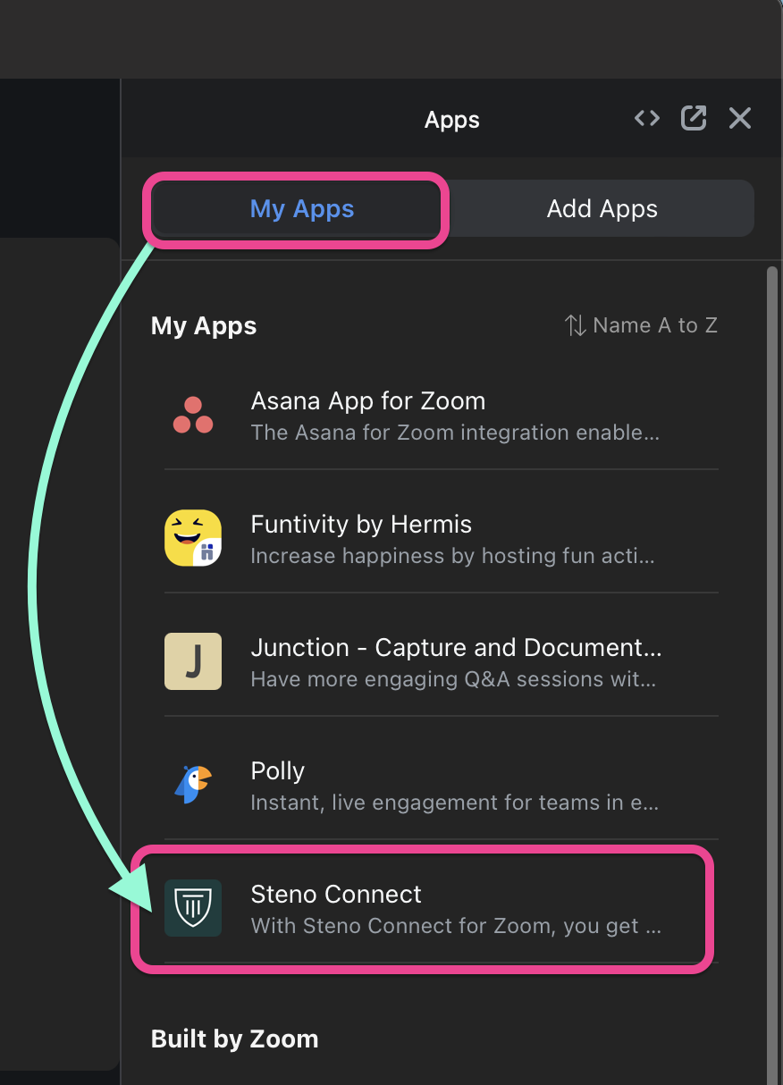 How to Set Up and Use the Steno Connect App for Zoom