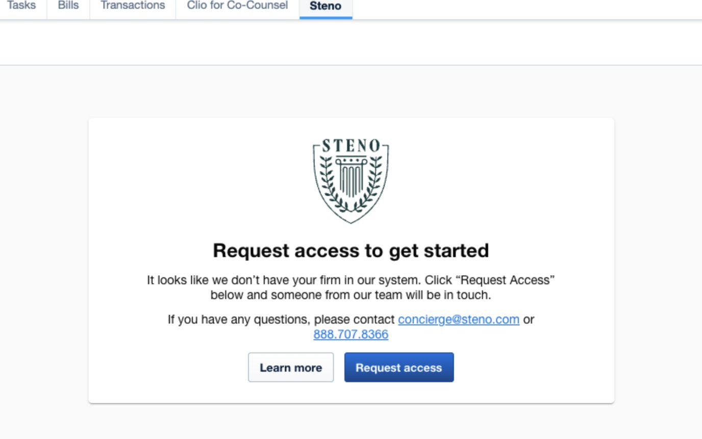How to Book Jobs with Steno on Clio Manage